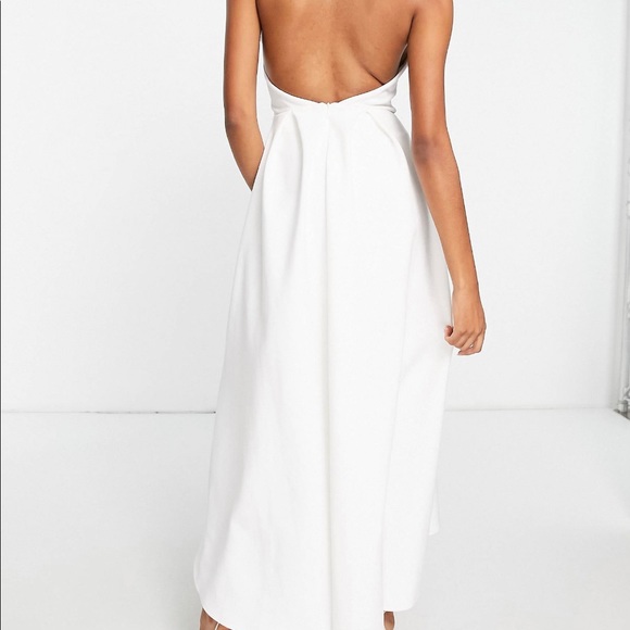 ASOS | Dresses | Asos True Violet High Neck High Low Maxi Dress In ...